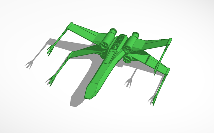 3D design X-wing - Tinkercad