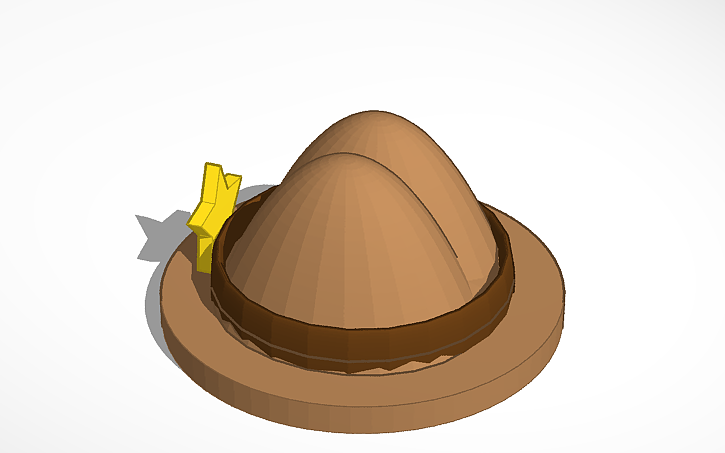 3D design Cowboy hat - Tinkercad
