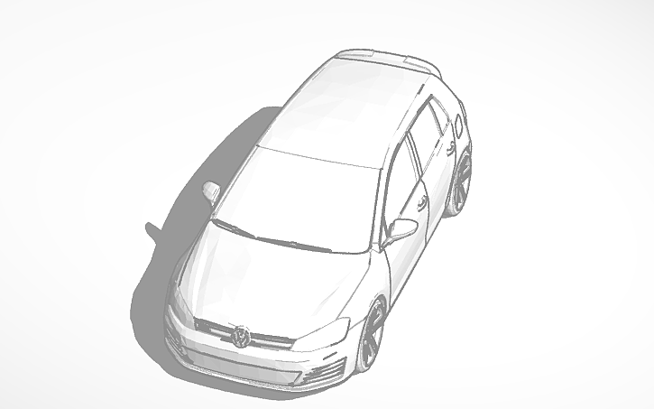 3D design #7-Volkswagen Golf 7 GTI - Tinkercad