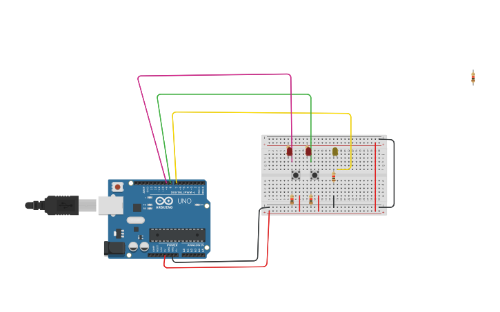 Circuit design OR LOGIC GATE | Tinkercad