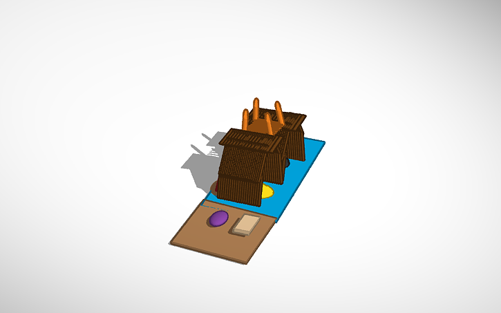 3D design Treehouse/ river thing - Tinkercad