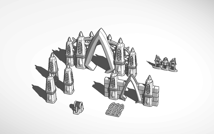 3D design Modular Elvish Architecture | Tinkercad