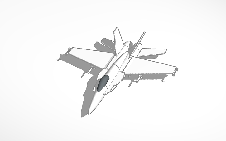 3D design \fighter jet f/16 - Tinkercad