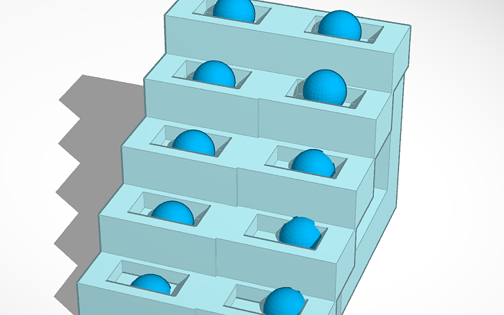 3D design step stairs - Tinkercad