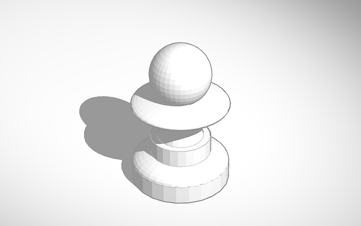 3D design Pawn (Chess) 2.0 - Tinkercad