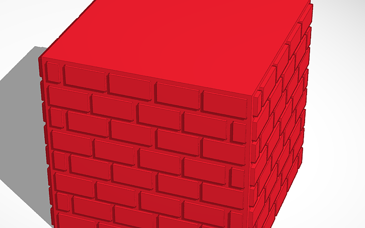 3D design brick texture - Tinkercad