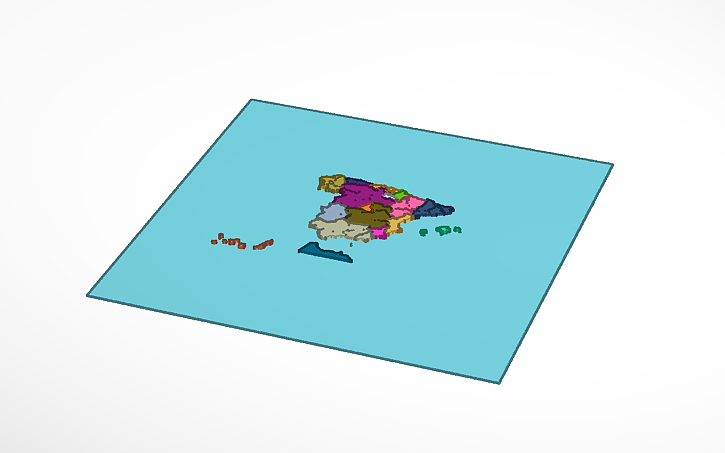3D design Completa el Mapa | Tinkercad