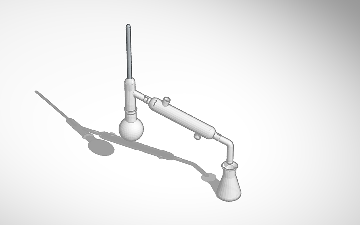 3D design Laboratory distillation 3D - Tinkercad