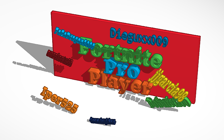 3D design Fortnite Pro Player | Tinkercad