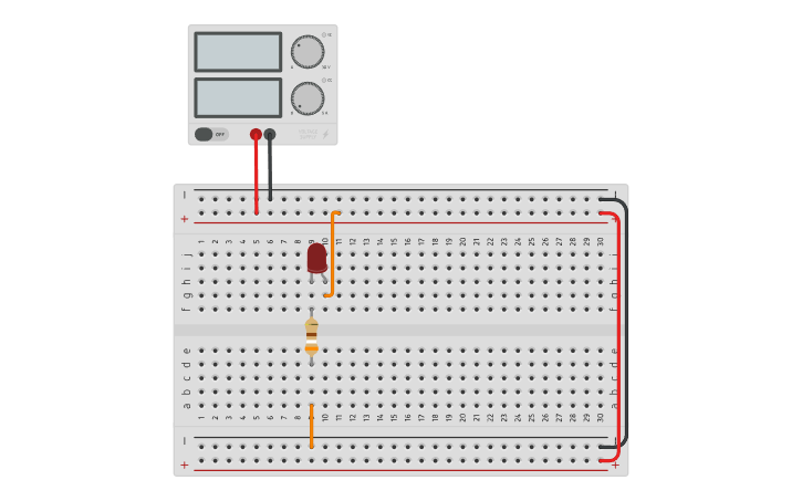 Circuit design Ejercicio 1 - Tinkercad