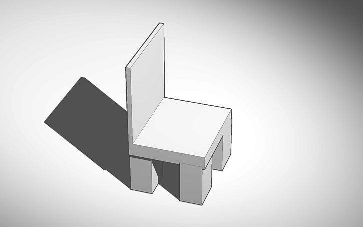 3D design Chair - Tinkercad