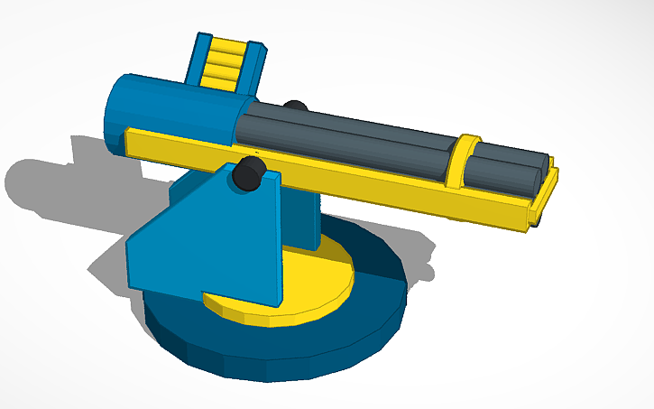 3D design Kranvagn Machine Gun - Tinkercad