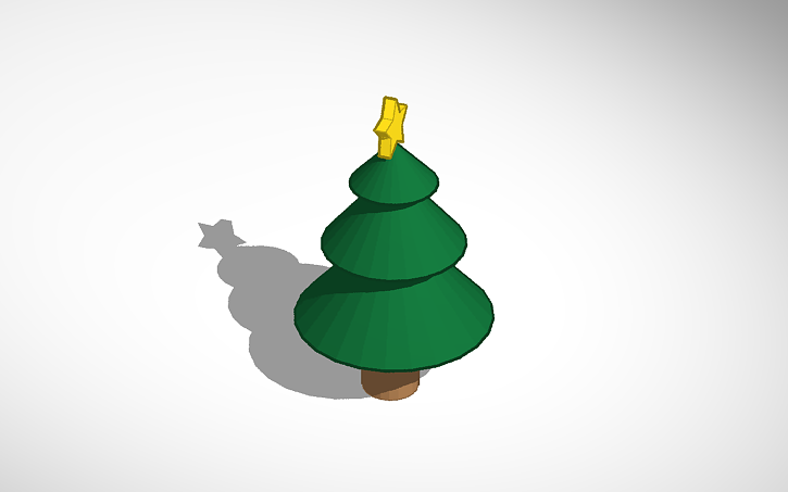 3D design Simple Christmas Tree | Tinkercad