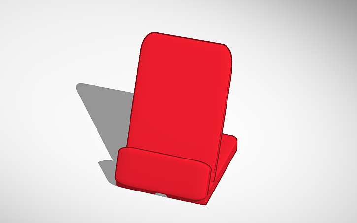 3D design iphone stand - Tinkercad