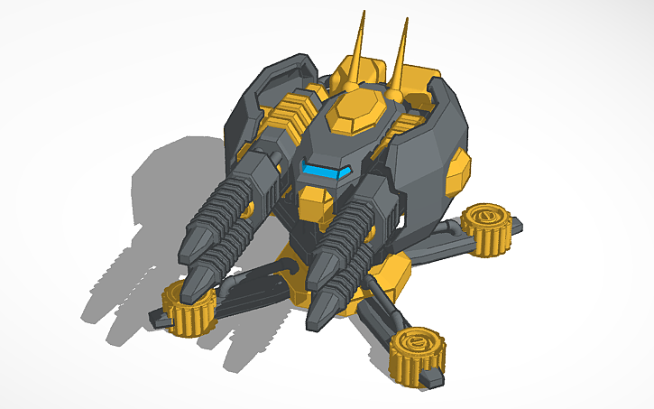 3D design ZDRC-X1A - "Zeist" Dual Rail Cannon - Tinkercad