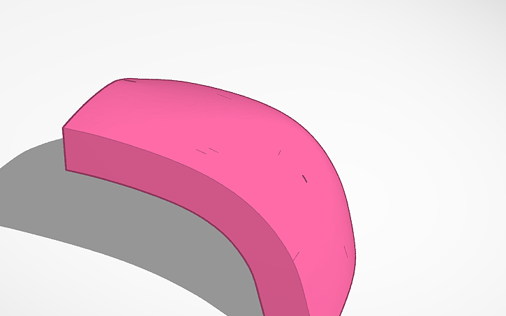 3D design freddy back head cut - Tinkercad