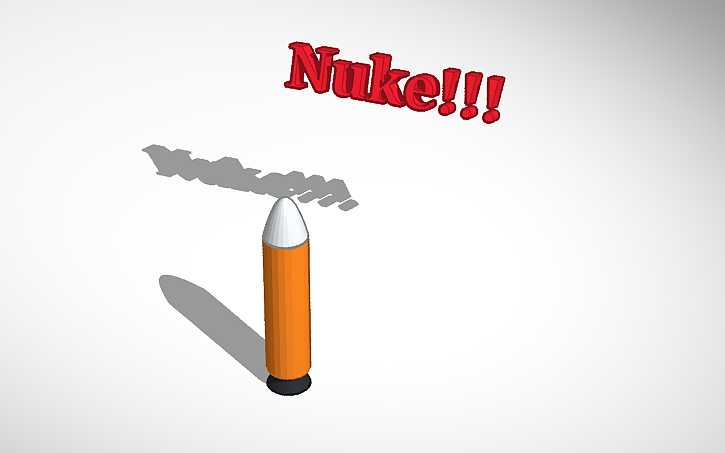 3D design Nuke - Tinkercad
