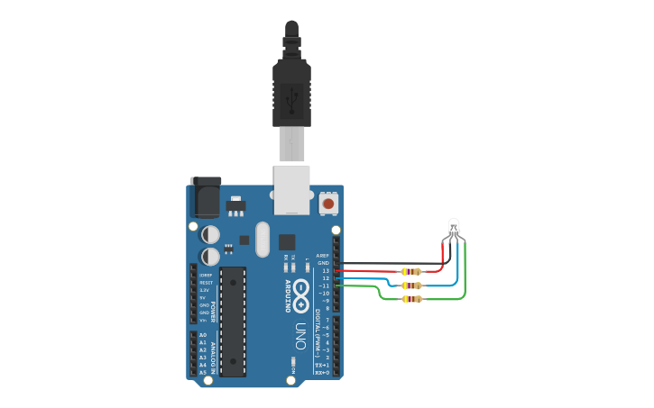 Circuit design Desafio 1 | Tinkercad