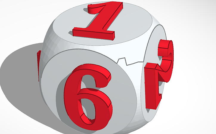 3D design Dice | Tinkercad