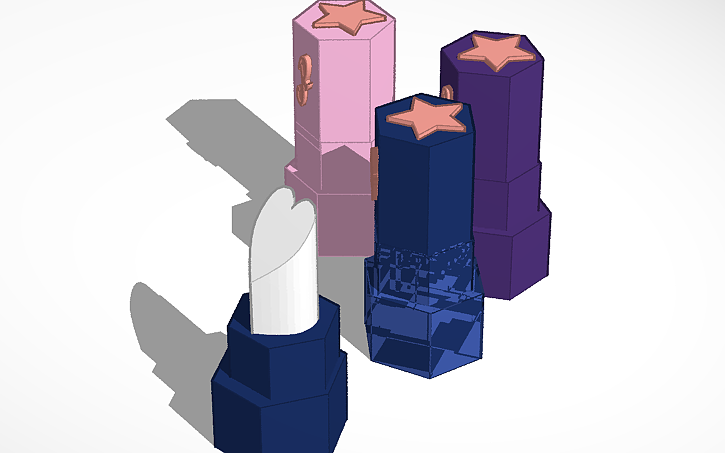 3D design Lipstick product - Tinkercad