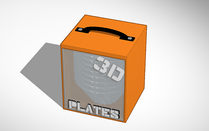 3D design 3D printed plates - Tinkercad