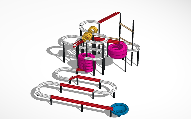 3D design Copy of Storm Dragon Roller Coaster 2.0 (updated) - Tinkercad