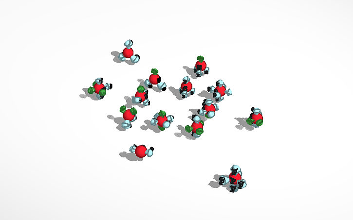 3D design Chemistry Molecules - Tinkercad