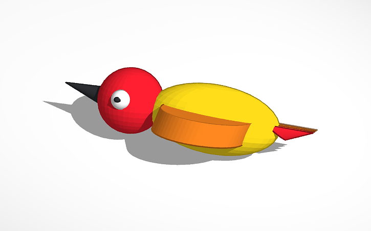 3d Design Bird Tinkercad