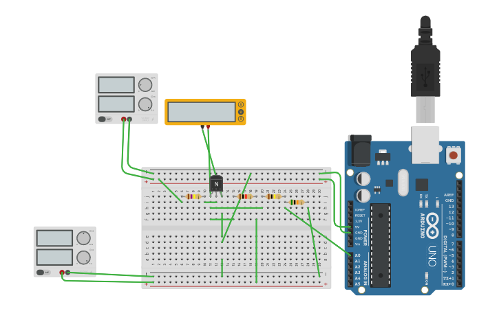 Circuit design Projet_TP_transistor_arduino | Tinkercad