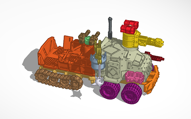 3D design Ork Trukk Assembly - Tinkercad