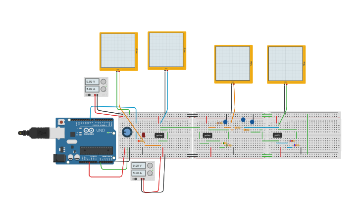 Circuit design señal pwm - Tinkercad