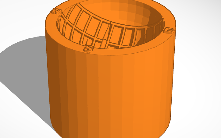 3D design Hemispherical Sundial (34N) - Tinkercad