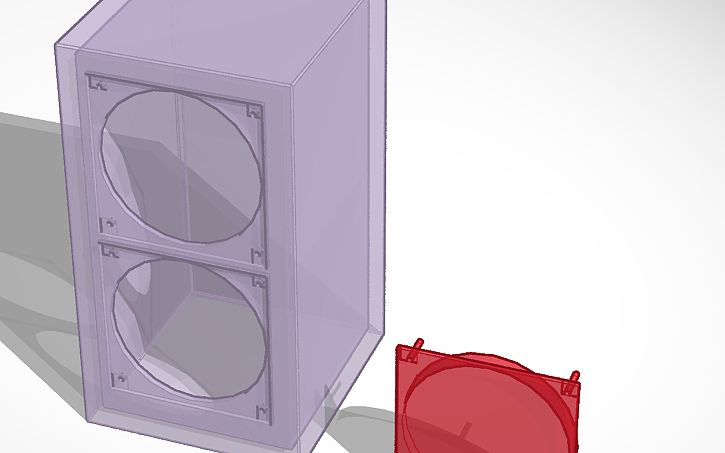 3D design Speaker Box - Tinkercad