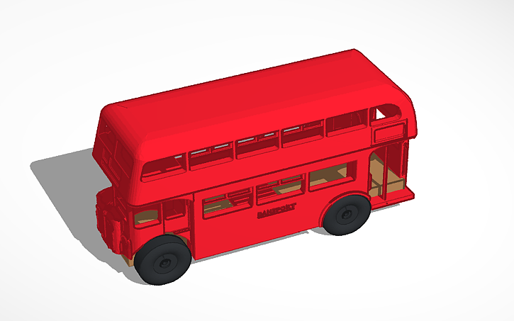 3D design London Transport Pinewood Derby Car - Tinkercad
