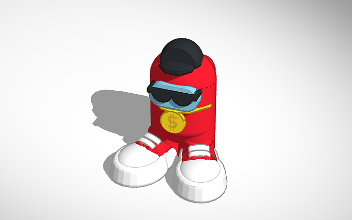 3D design Among Us Drip - Tinkercad