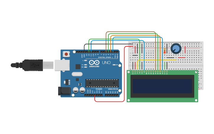 Circuit design Arduino - Ficha 9 | Tinkercad