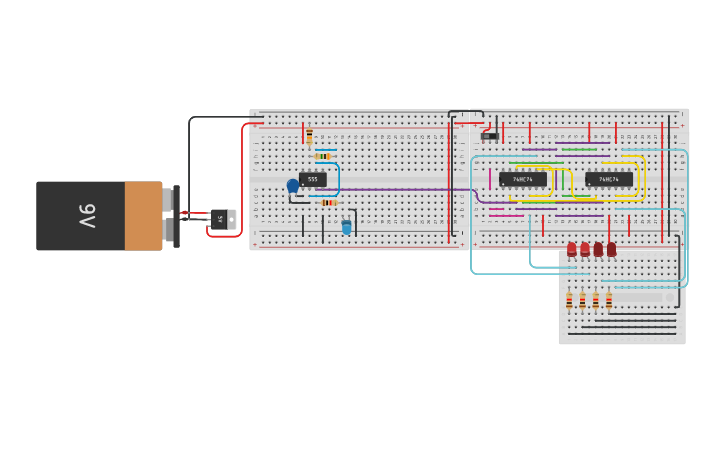 Circuit design R3 Training package #2 LED flasher with clock signal ...
