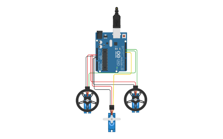 Circuit Design Boebot Commands Slow And Standard Servo Tinkercad 2706