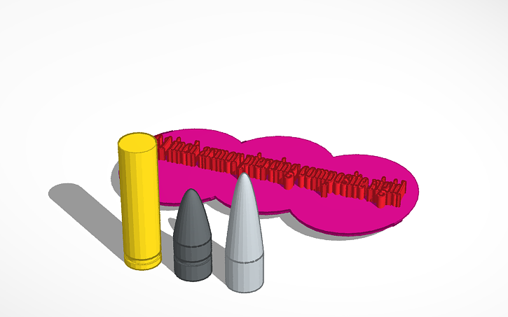 3D design han0406B-2613 / 6.1 inch anti tank armor piercing composite ...