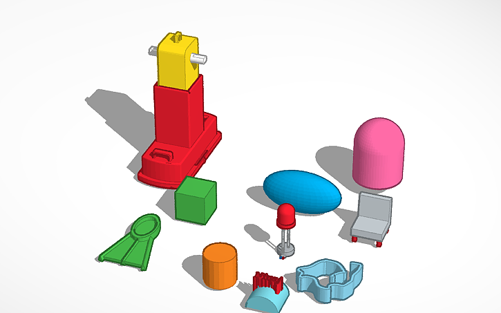3D design Niraj Vangani_diff shapes practice - Tinkercad