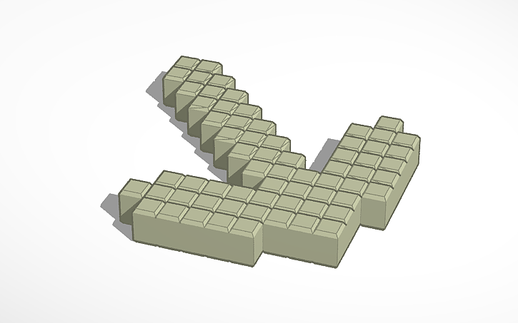 3D design minecraft csákány | Tinkercad