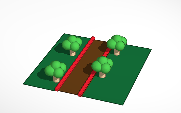 3D design Camino del Bosque - Tinkercad