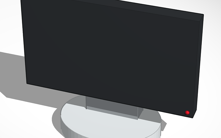 3D design ecran - Tinkercad