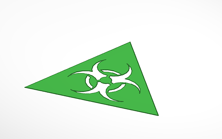 3D design Bio Hazard Stencil | Tinkercad