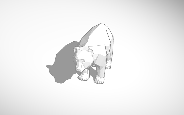 3D design bear - Tinkercad