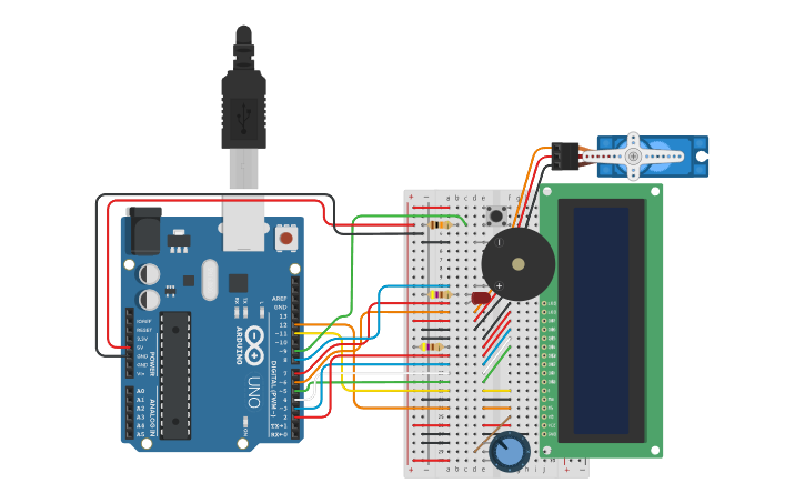 Circuit design Automatic Pill Dispenser - Tinkercad