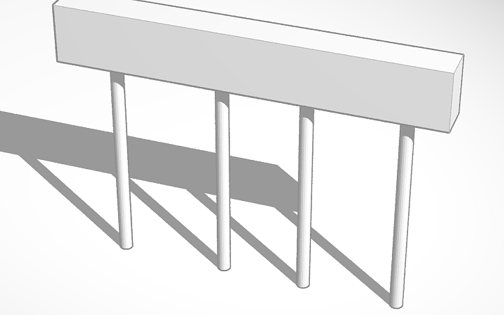 3D design railing - Tinkercad