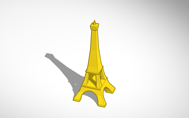 3D design Eiffel Tower | Tinkercad