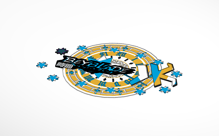 3D design Beyblade Burst 𝑱𝒌 logo - Tinkercad