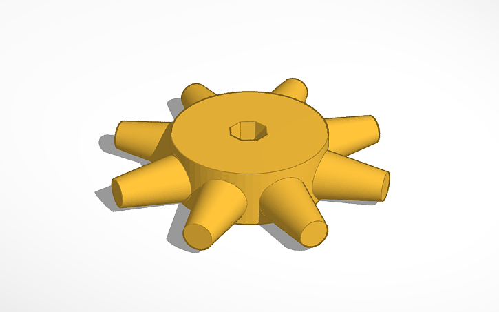 3D design Cog - Tinkercad